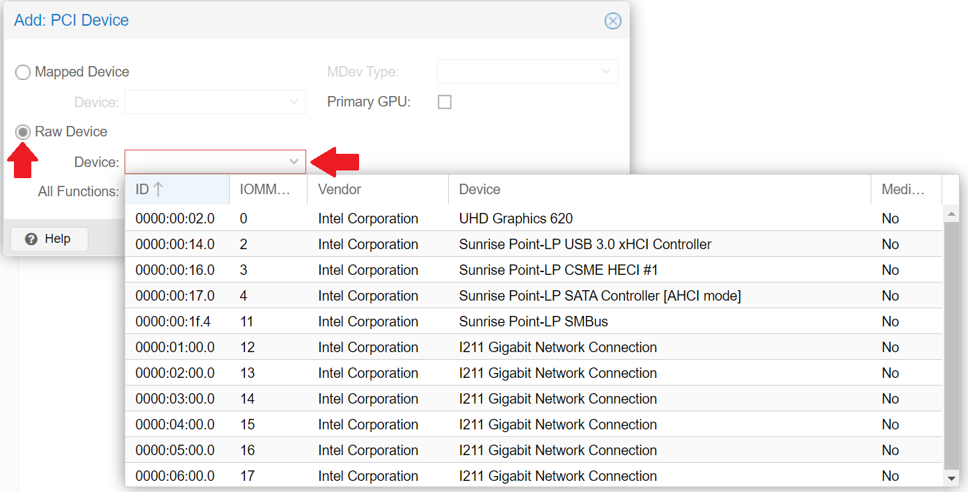 Utilizing PCI Passthrough (VT-d) on Proxmox VE – Protectli Knowledge Base