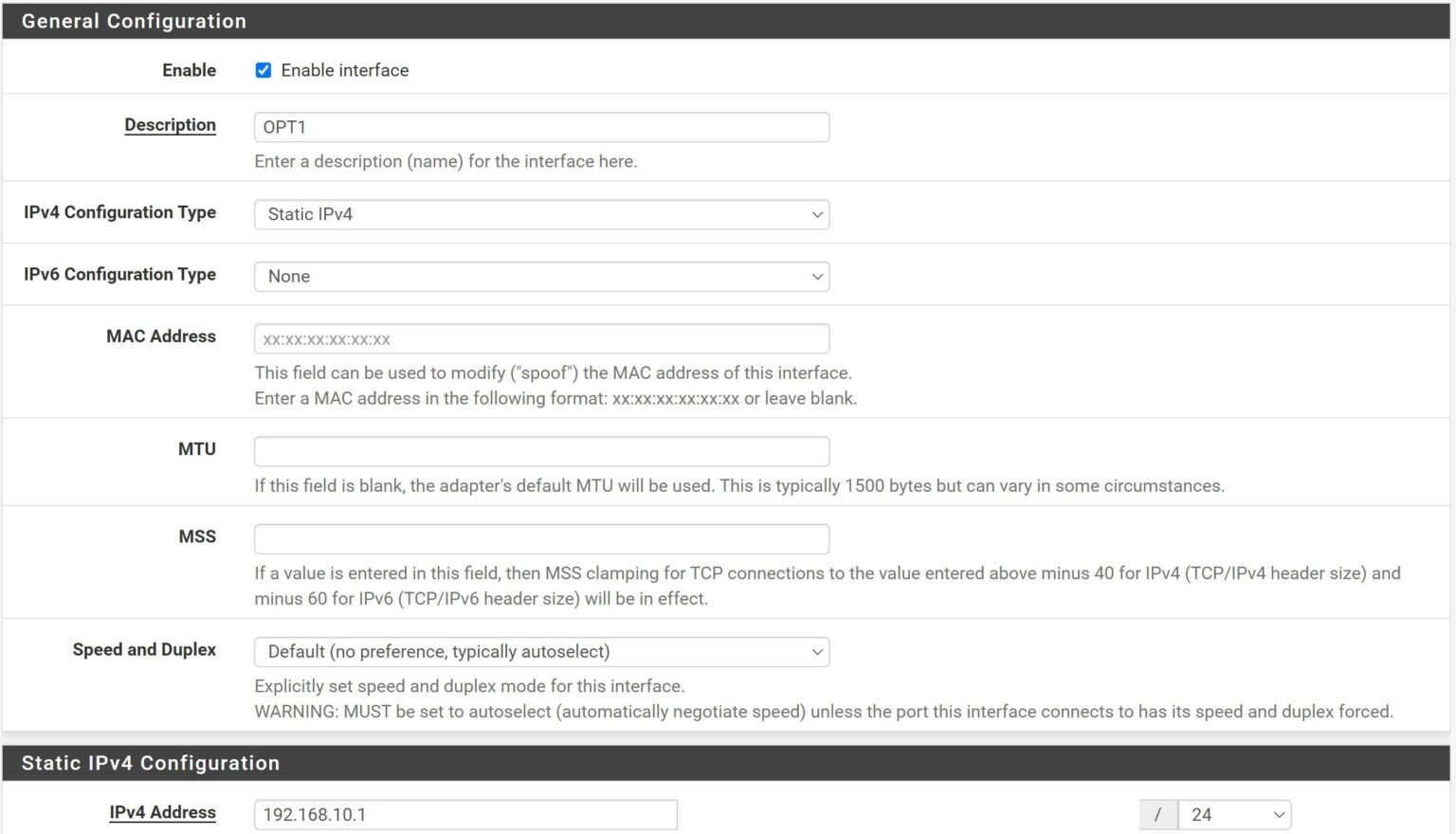pfSense® Optional Port Configuration - Protectli Knowledge Base