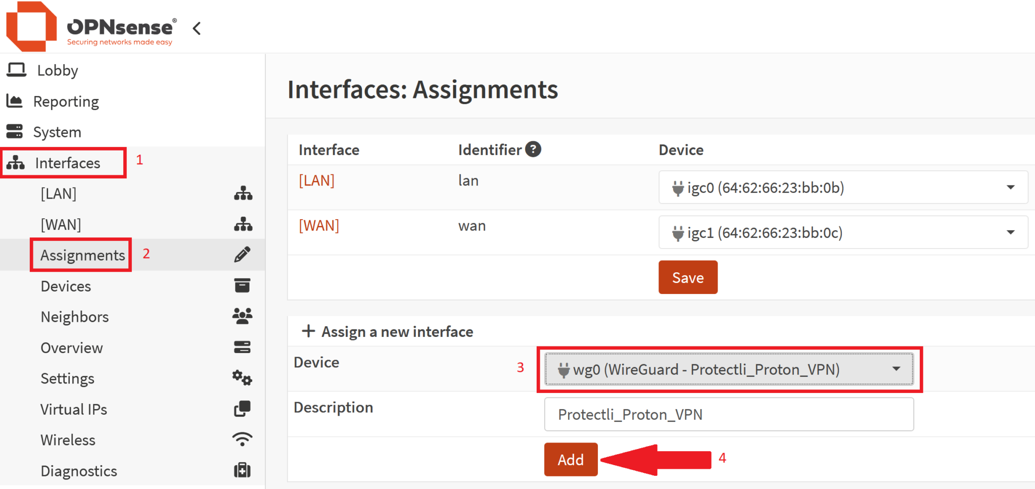 How to Configure a Proton VPN Connection on OPNsense 25.1 with a Protectli Vault – Protectli ...
