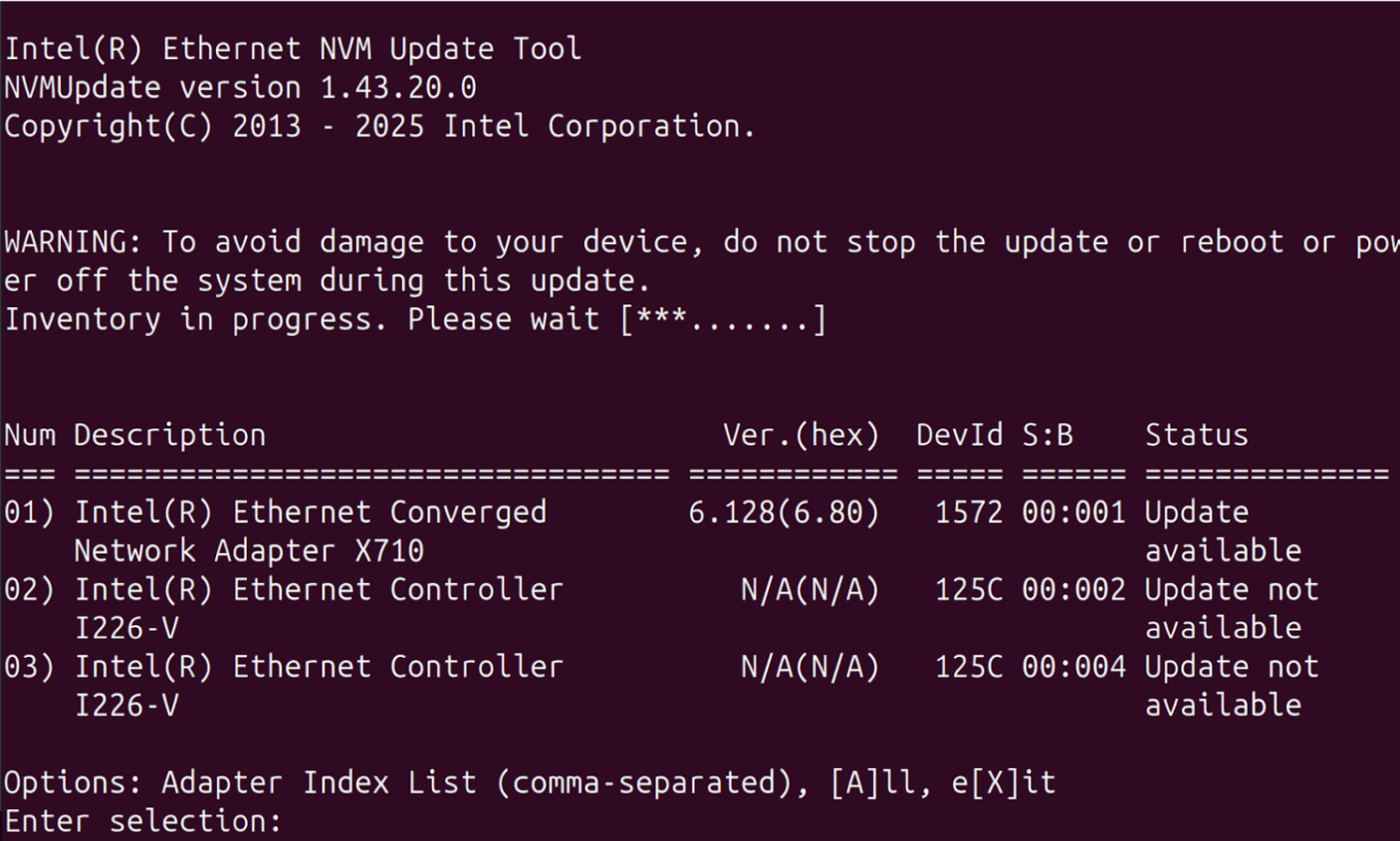 How to Update Intel NIC NVM Firmware on Protectli Vaults (X710-BM2 10G SFP+) - Protectli ...